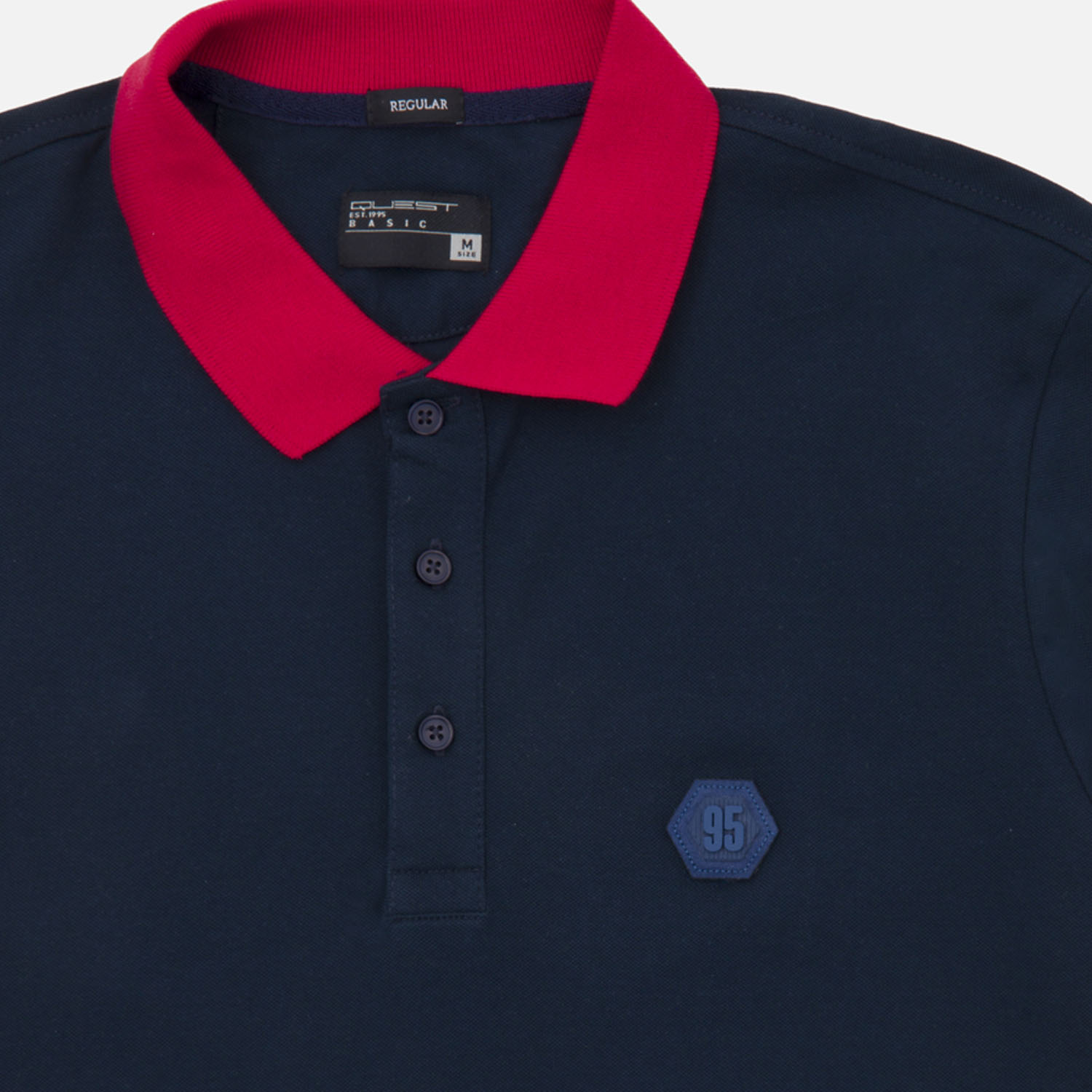 POLO MANGA CORTA COLOR AZUL NOCHE PARA HOMBRE - QUEST